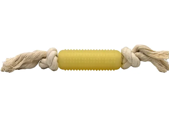 Rubber Rope Through Stick Dog Toy - Lucky Venus Limited.